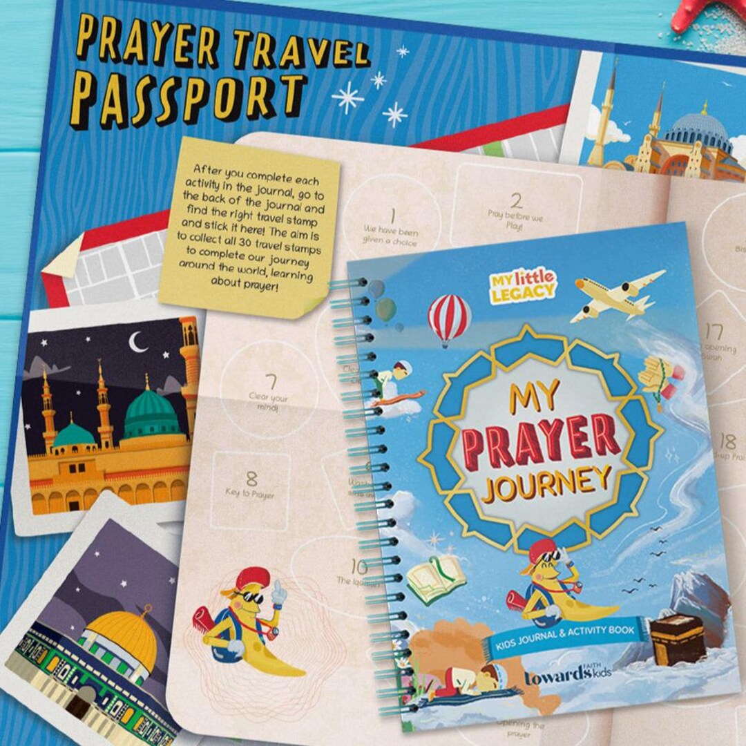 My Prayer Journey: Kids Salah Journal & Activity Book - Habit Tracker ...