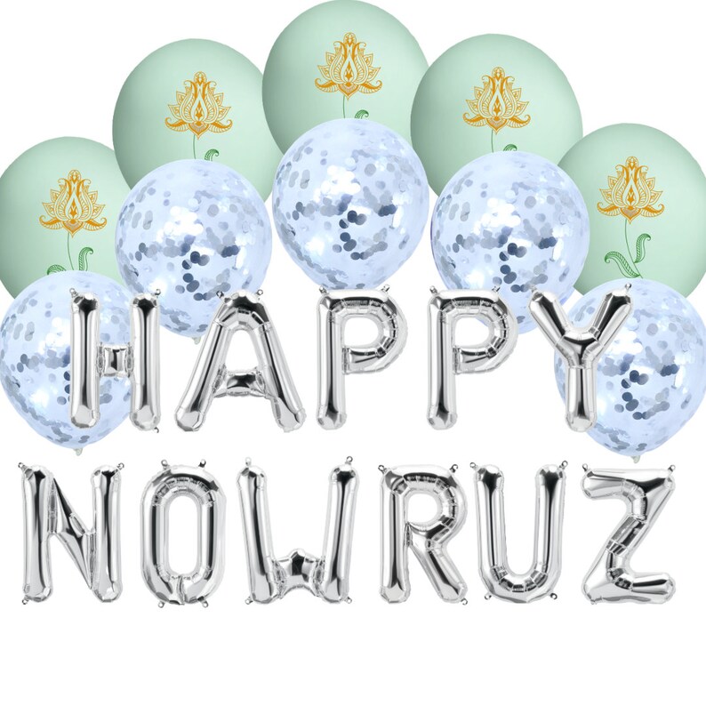 Balloon Bundle Happy Nowruz - Persian New Year Haft Sin Persian Decor ...