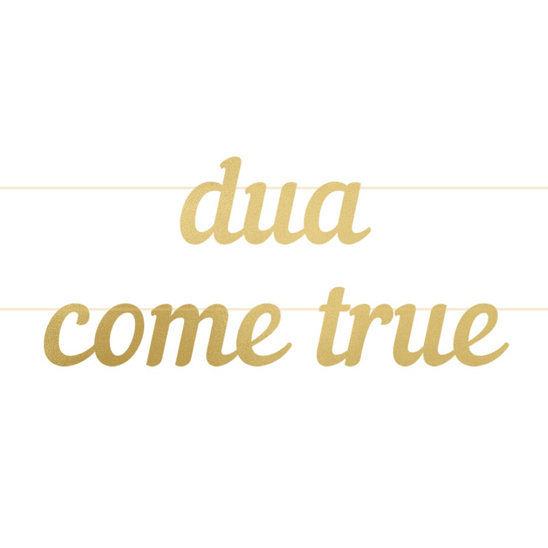 Dua Come True Letter Banner - Party Bunting Decor Set New Baby Gifts ...