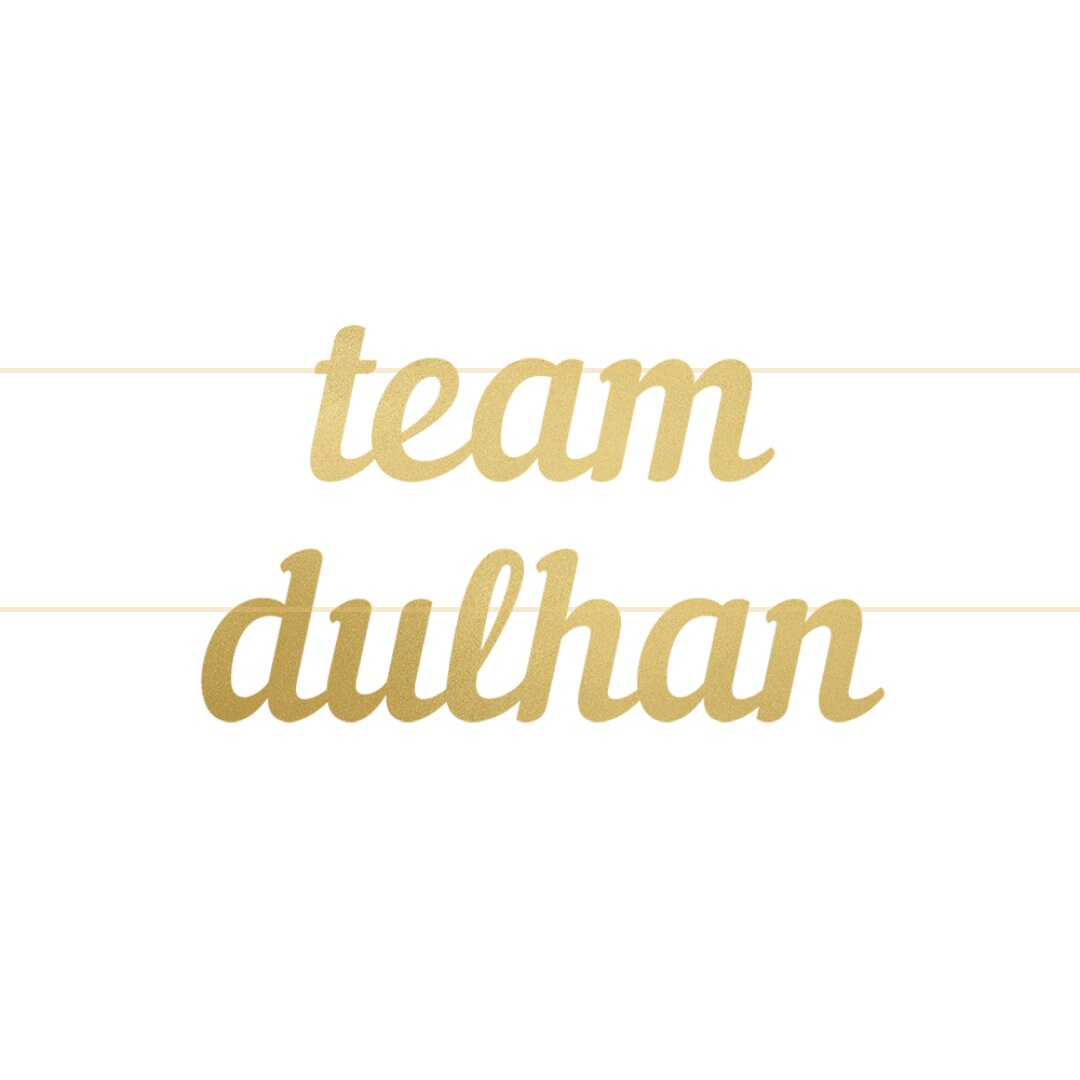 Team Dulhan Letter Banner - Team Bride Bridal Shower Gift Dulhan Gift ...