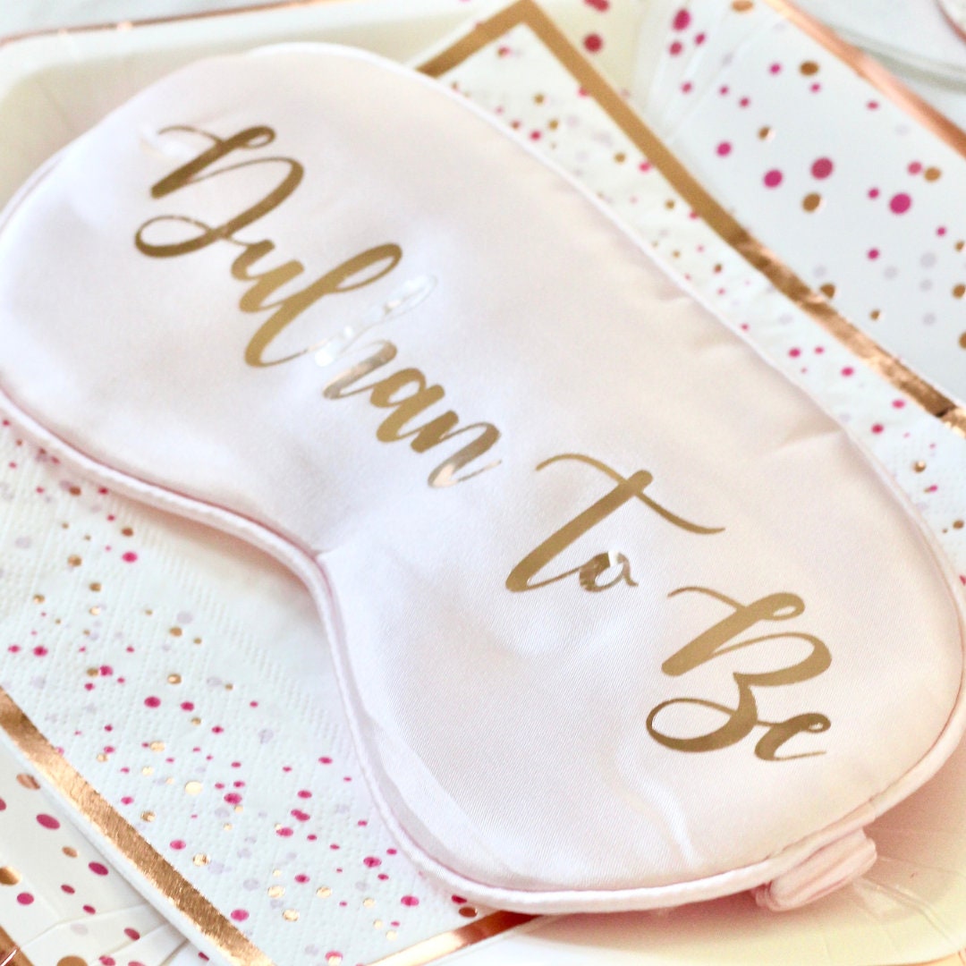 Dulhan to Be Eye Mask - Rose Gold Team Bride Gift Bridal Eye Mask Team ...