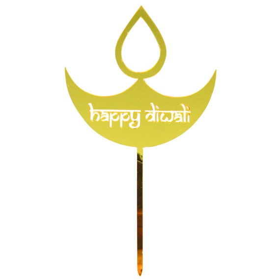 Happy Diwali Cake Toppers 5 Pack Diwali Decor Diwali - Etsy