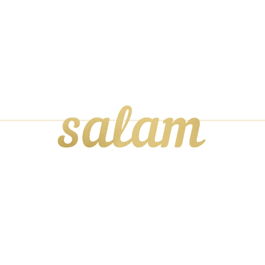 Salam Letter Banner - Islamic Party Decor Muslim Banner Party Favour ...