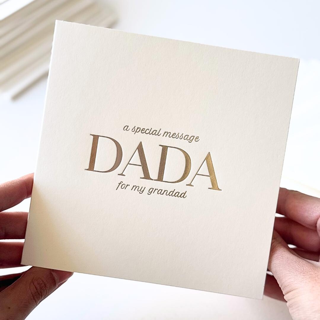 Dada Grandad Luxury Special Message Card - Special Message for Paternal ...