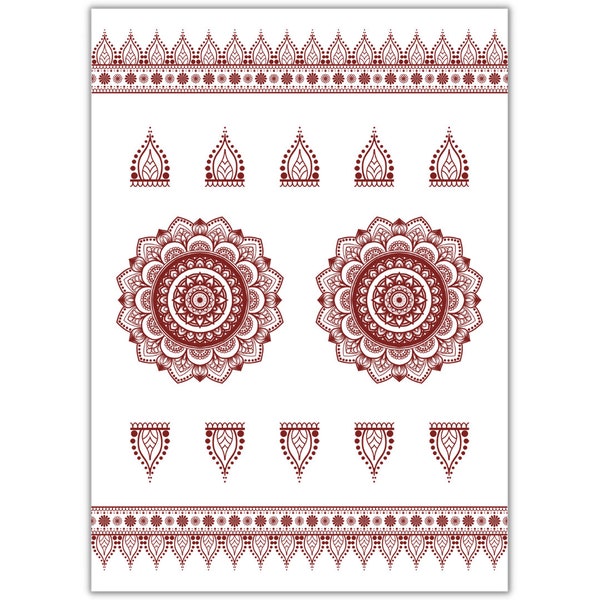 Mehndi Paisley - Etsy