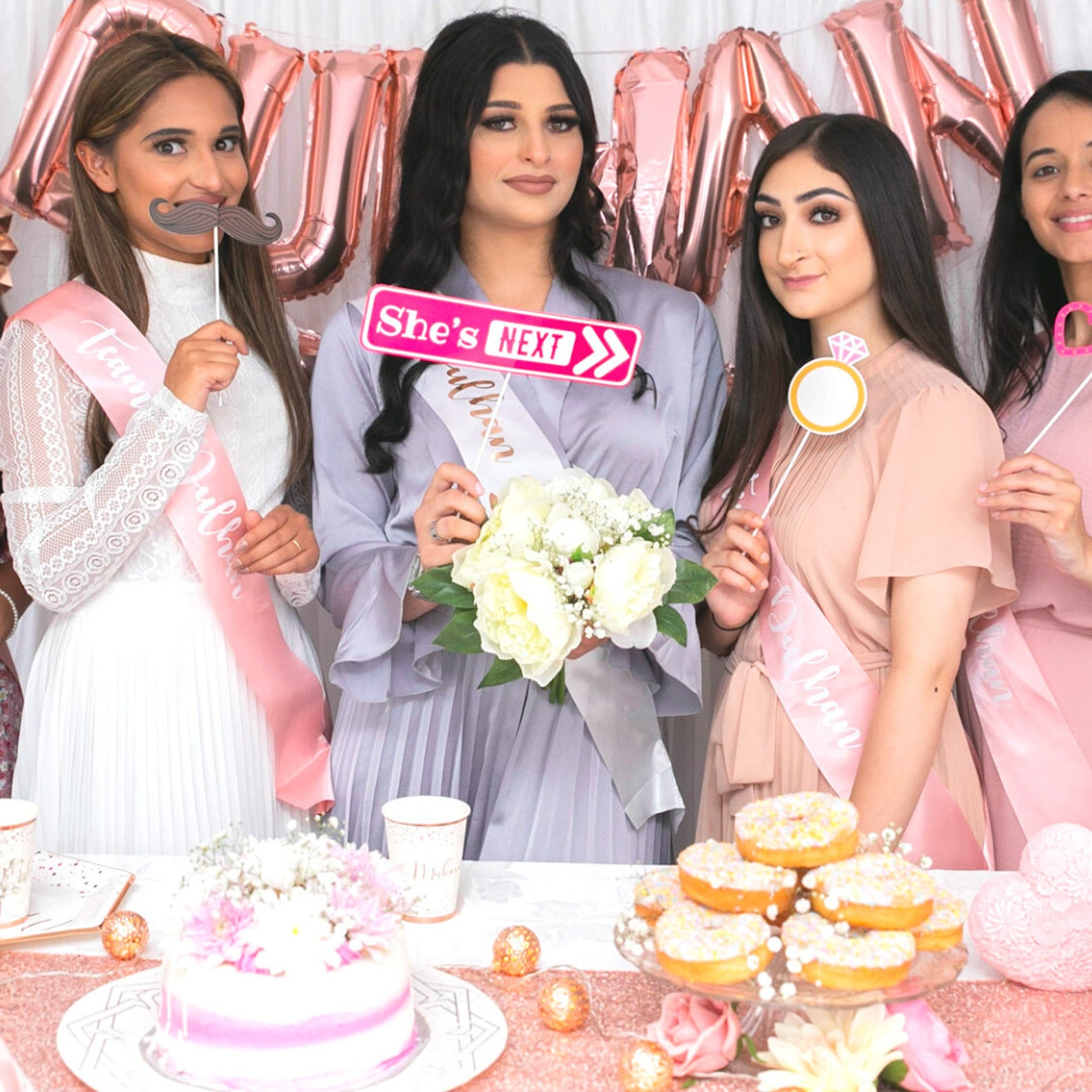 Team Dulhan and Dulhan to Be Sashes 8 Pack - Team Bride Bridal Shower ...