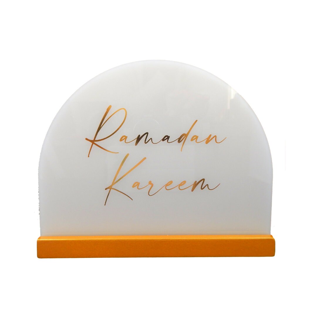 Acrylic Candle Plaque Display - Ramadan & Eid Decoration Islamic Decor ...