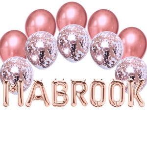 Balloon Bundle Mabrook - Congratulations Quran Mubarak Party Decor ...