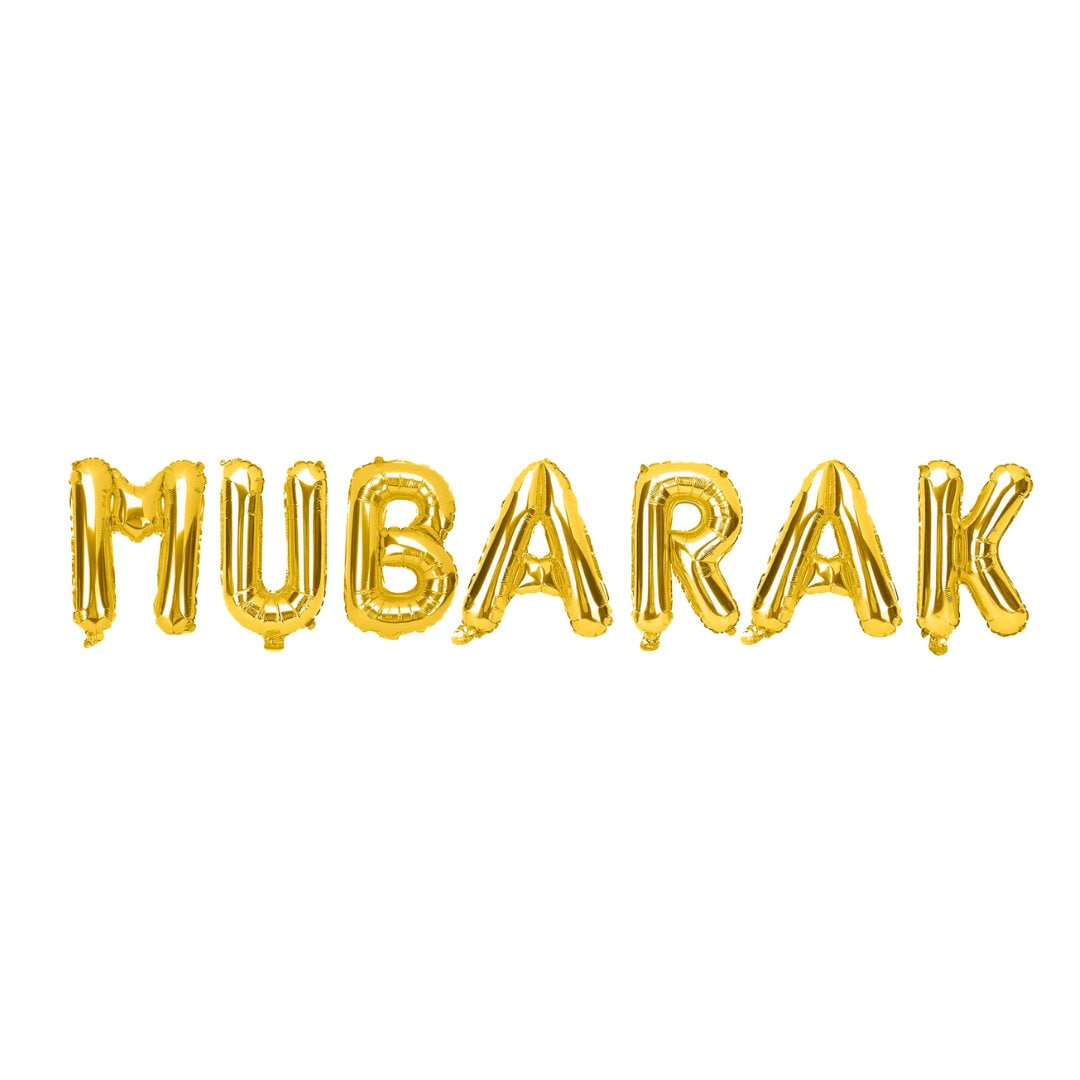 Mubarak Foil Balloons - Set Decor Congratulations Graduation Party Well ...