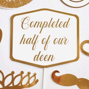 Qabool Wedding Photo Props 15 Pack - Printed & Cut With Sticks Nikah ...