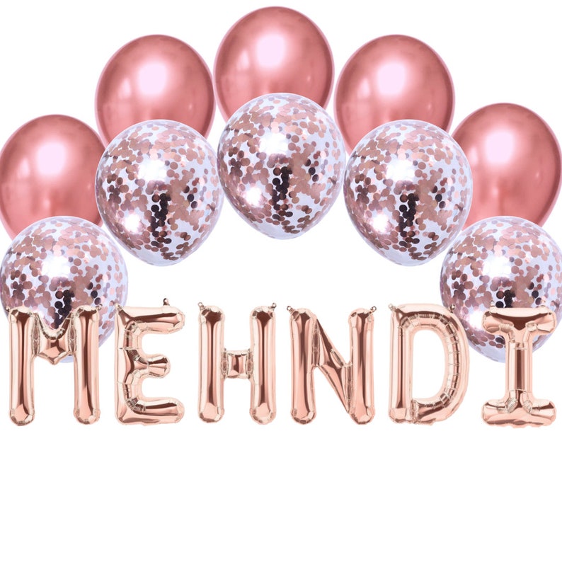 Balloon Bundle Mehndi - Party Decor Sangeet Decorations and Mayoun ...