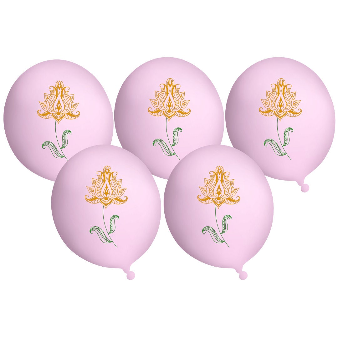 Persian Party Balloons 10pk - Pink Floral Party Persian Decor Persian ...