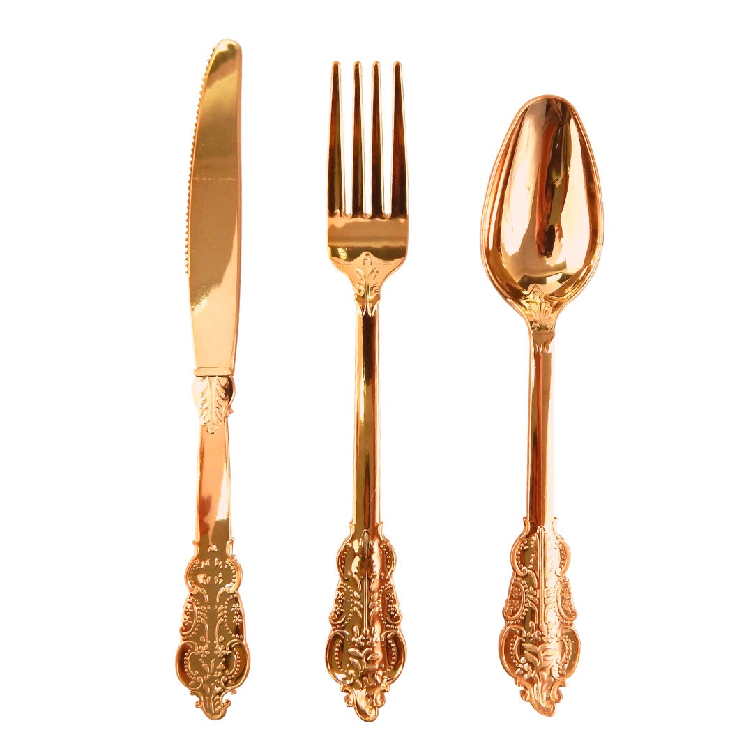 Party Cutlery 18pk - Fancy Cutlery Set Reusable Cutlery Dinnerware ...