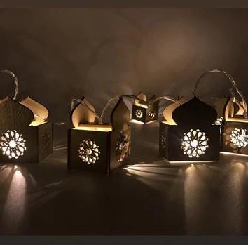 Masjid String Lights - Home Decor Gift Islamic Decor for Muslim Home ...