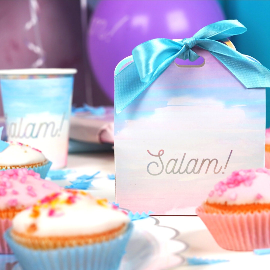 Salam Treat Box 10pk - Pastel Party Favour for New Muslim Baby Shower ...
