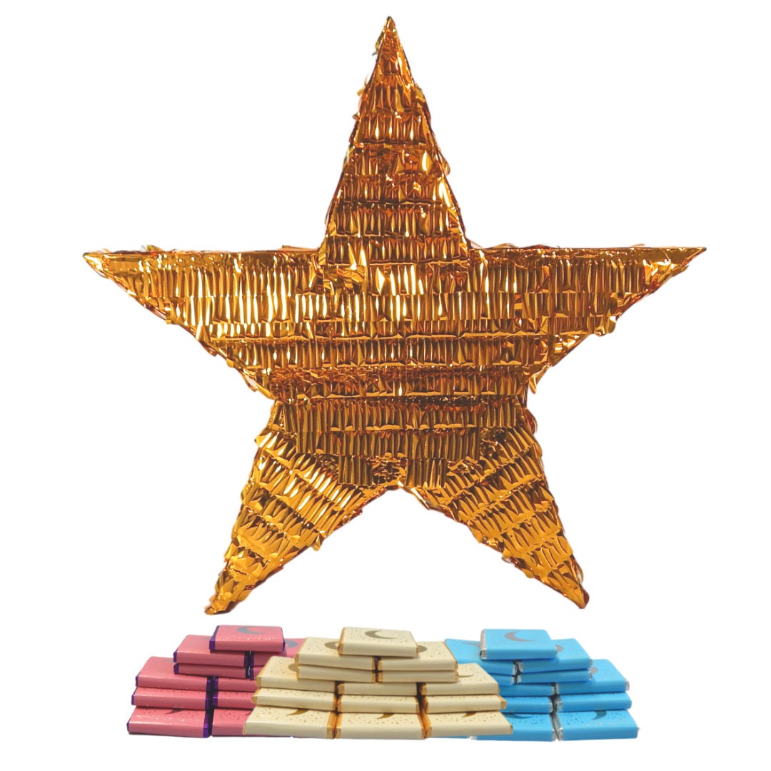 Star Pinata & Chocolate Squares Filler - Included Party Games Garden ...