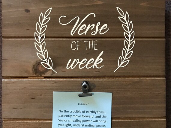 Beautiful Verse of the Week Vinyl Cutout With Wreathed - Etsy