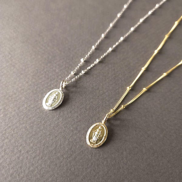 Dainty Marian Medals - Etsy
