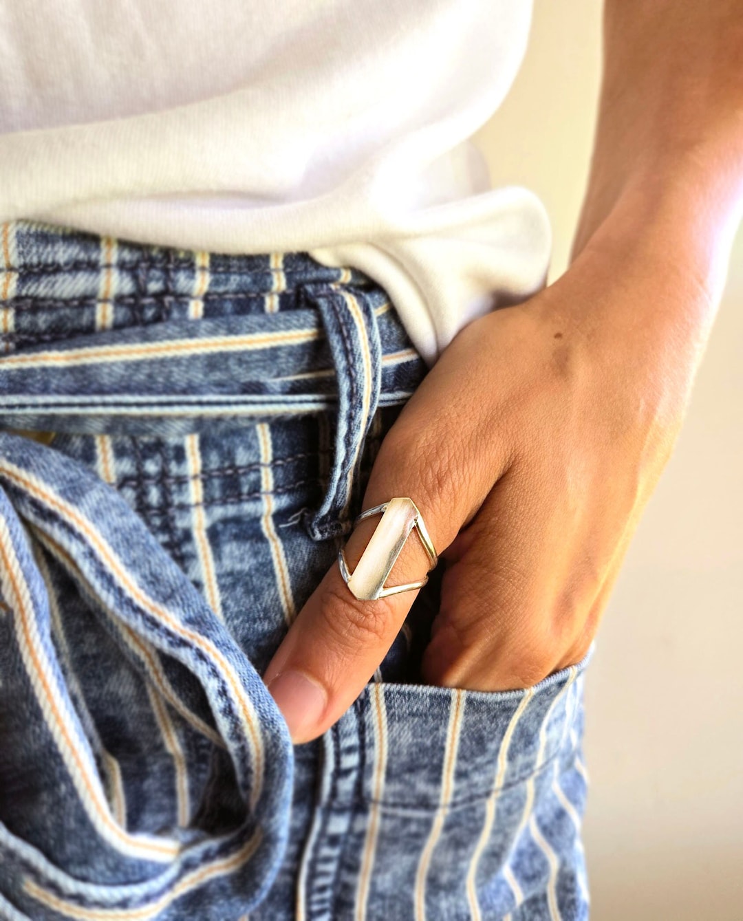 Piper Ring, Sterling Silver Ring, Handmade Ring - Etsy