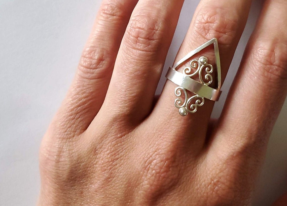 Hanna Design Ring 1 Solid Sterling Silver Handmade Ring - Etsy