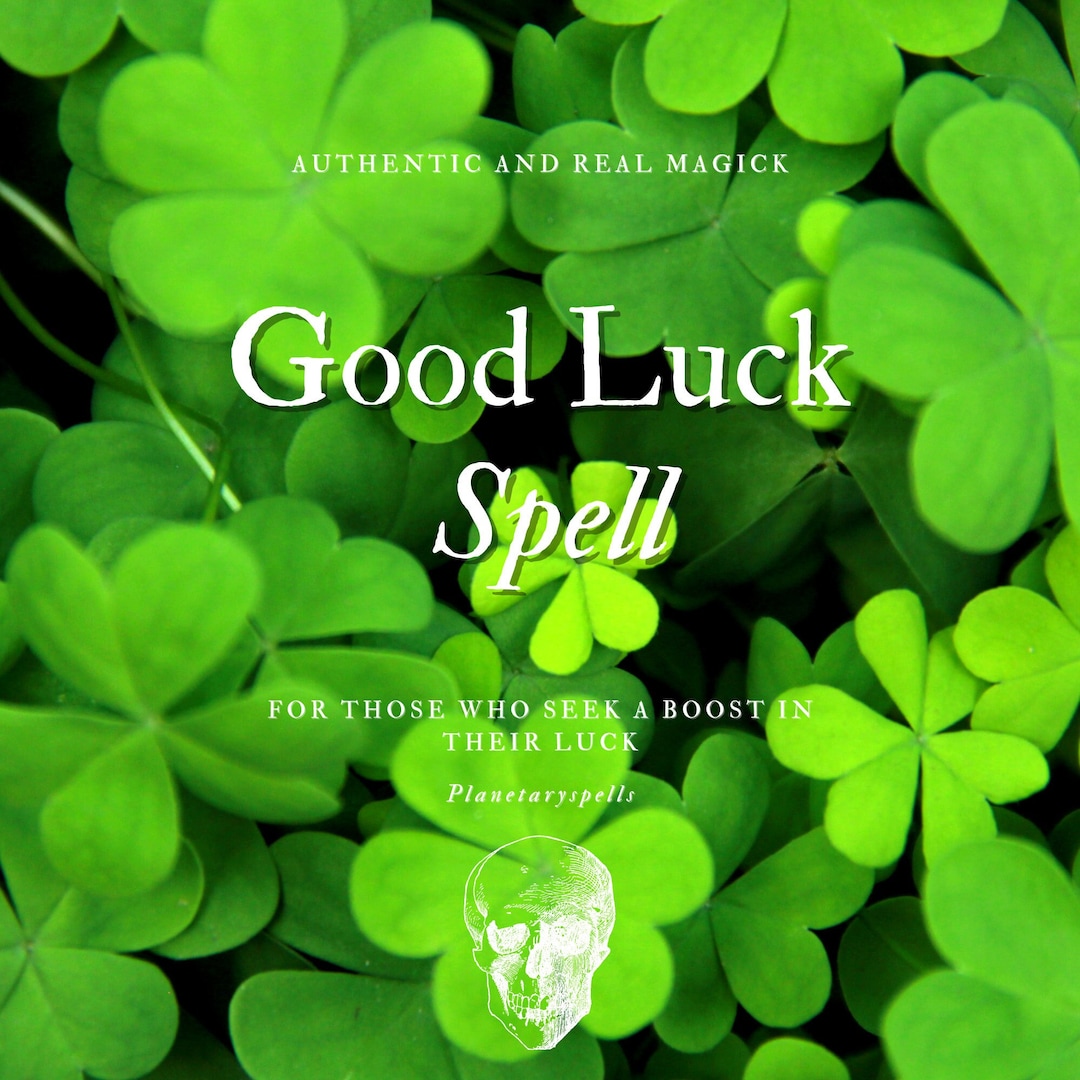 Good Luck Spell Good Fortune Spell Custom Spell Lucky Spell - Etsy