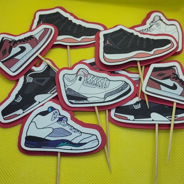 Jordan Cupcake Toppers - Etsy