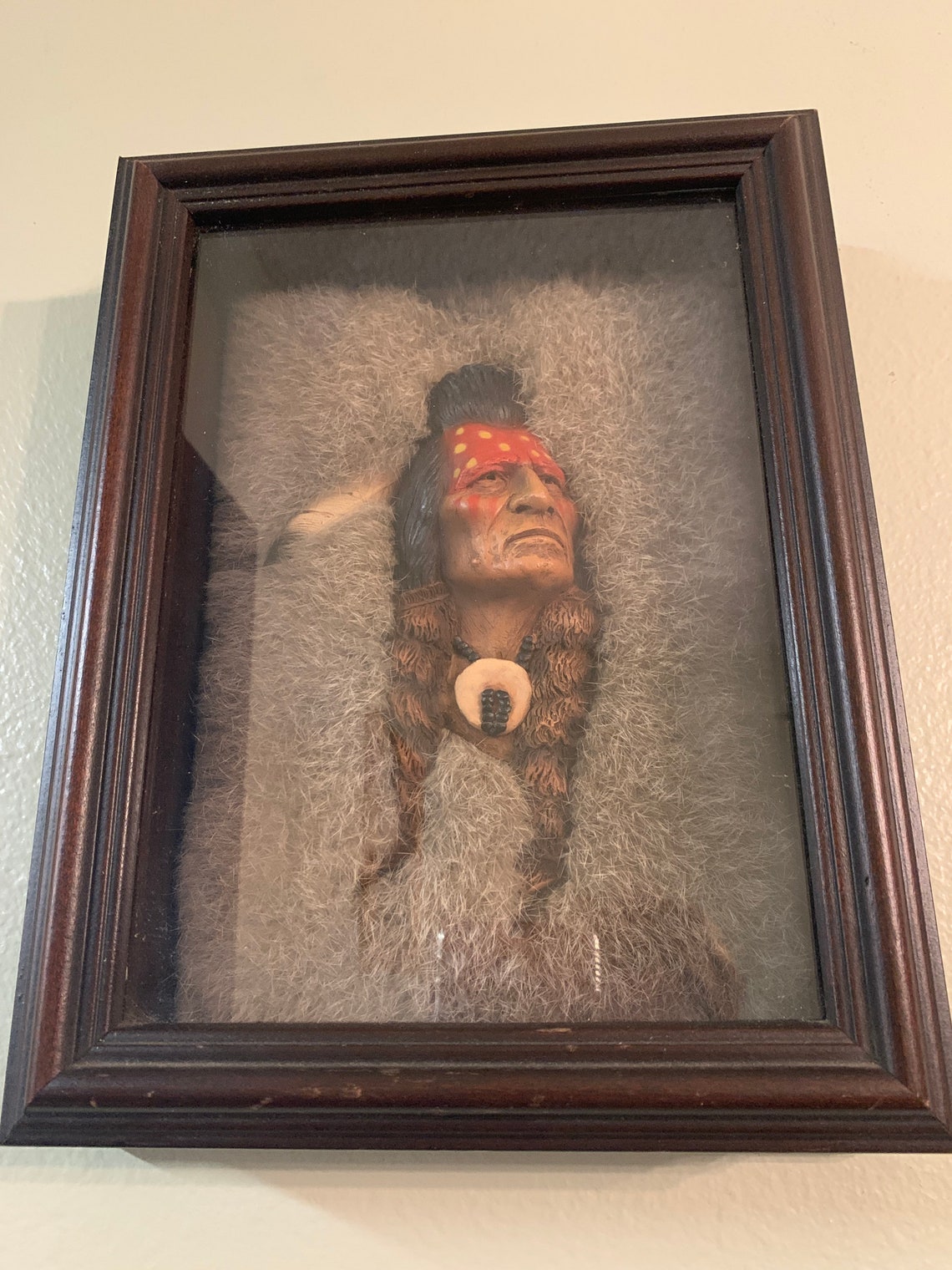 Native American Shadow Box With Furs - Etsy Ireland