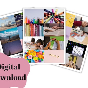 Vision Board Kit for Kids - Printable - Positive Affirmations for Kids ...