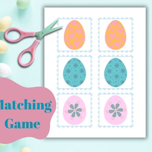Easter Egg Match up Game - Printable - Children - School - Learning ...