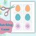 Easter Egg Match up Game Printable Children School Learning Pattern ...