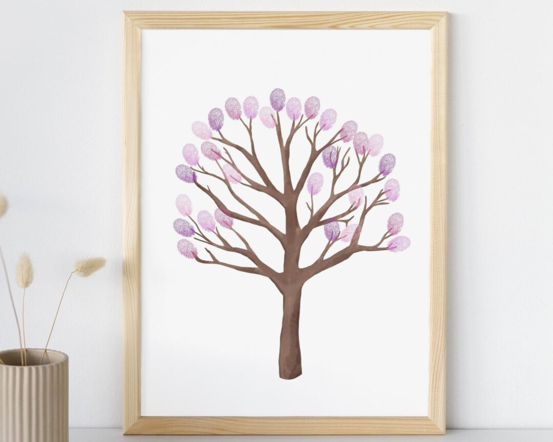 Teacher Appreciation Gift -fingerprint Tree Gift Printable - Gift for ...
