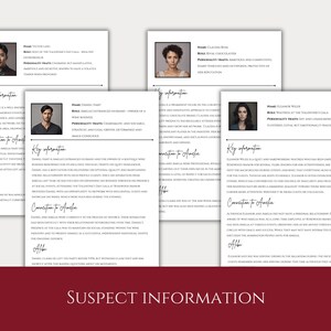 Murder Mystery Case Files Printable - Valentines Date Night- True Crime ...