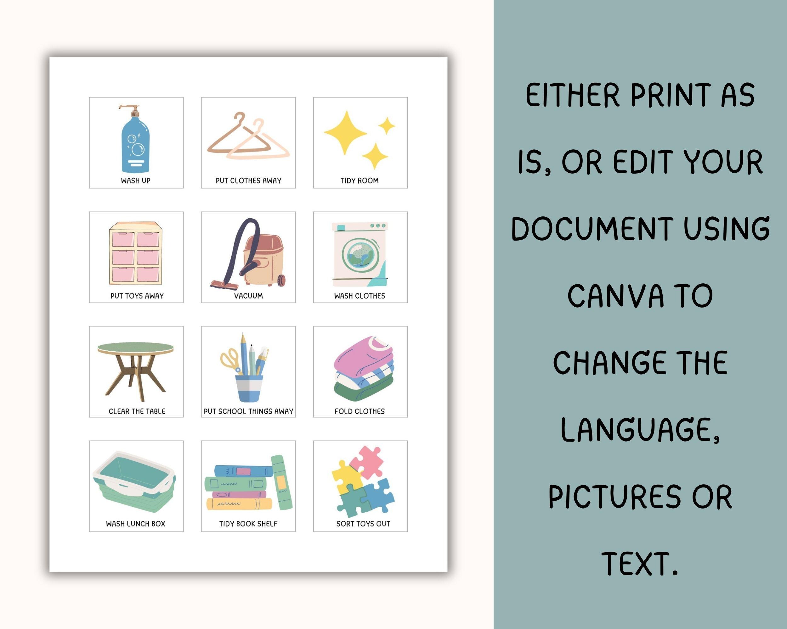 Editable Kids Daily Routine Cards: Montessori Visual Schedule (digital ...