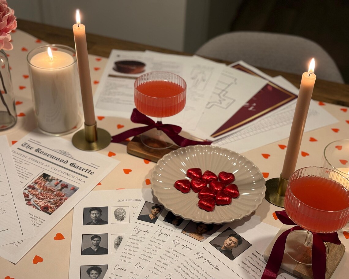 Murder Mystery Case Files Printable - Valentines Date Night- True Crime ...