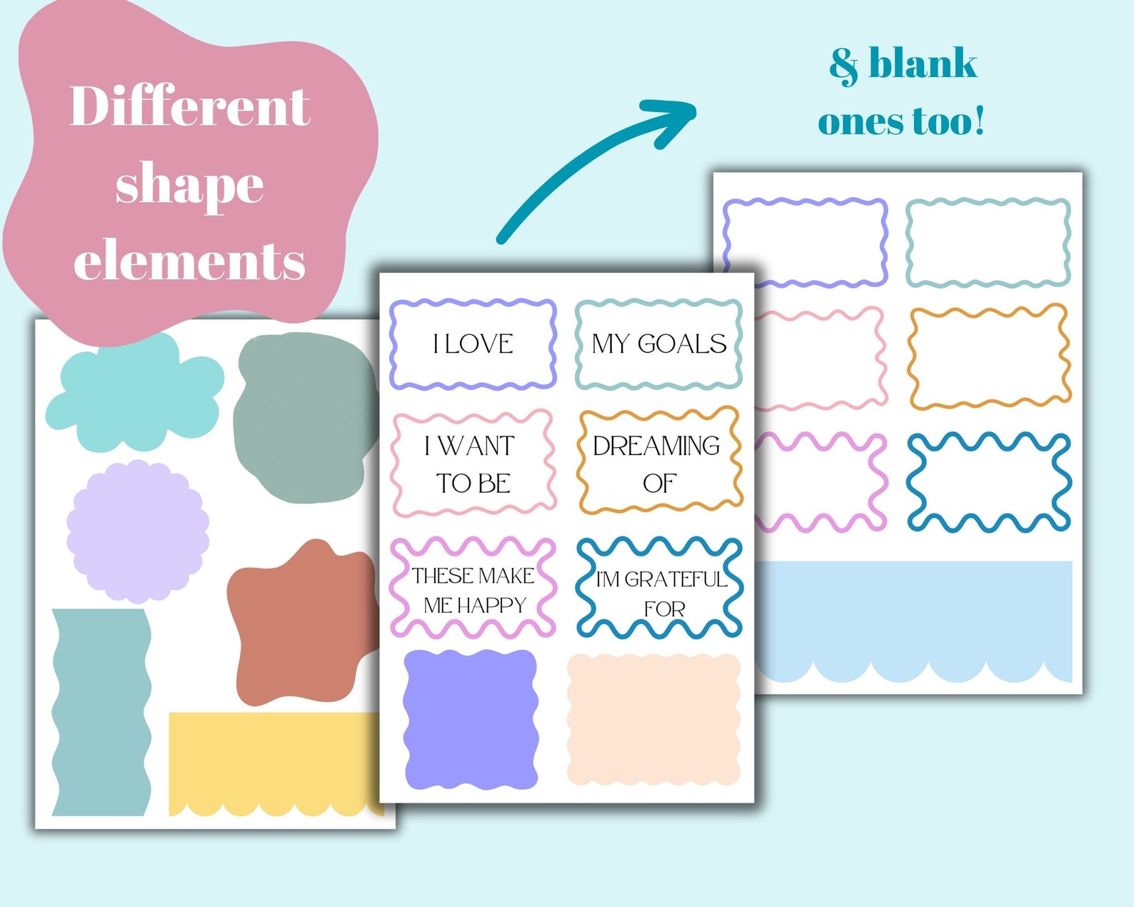 Vision Board Kit for Kids - Printable - Positive Affirmations for Kids ...