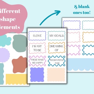 Vision Board Kit for Kids - Printable - Positive Affirmations for Kids ...