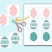 Easter Egg Match up Game Printable Children School Learning Pattern ...