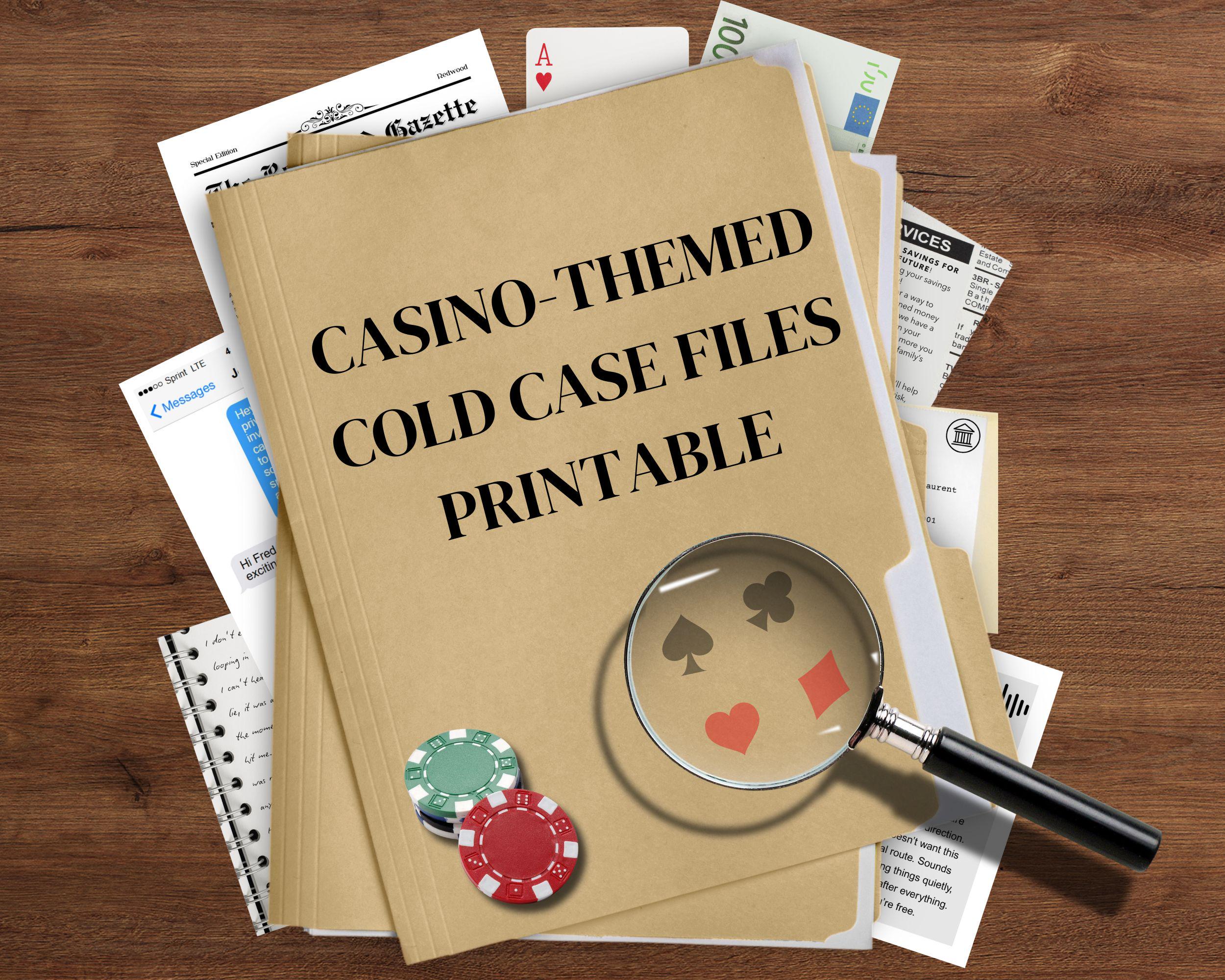 Printable Cold Case Murder Mystery Files - Digital Download - Detective ...