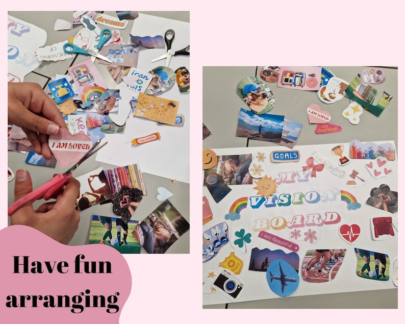 Vision Board Kit for Kids - Printable - Positive Affirmations for Kids ...