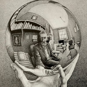 M.C. Escher - Hand With Reflecting Globe - Limited Edition Offset ...