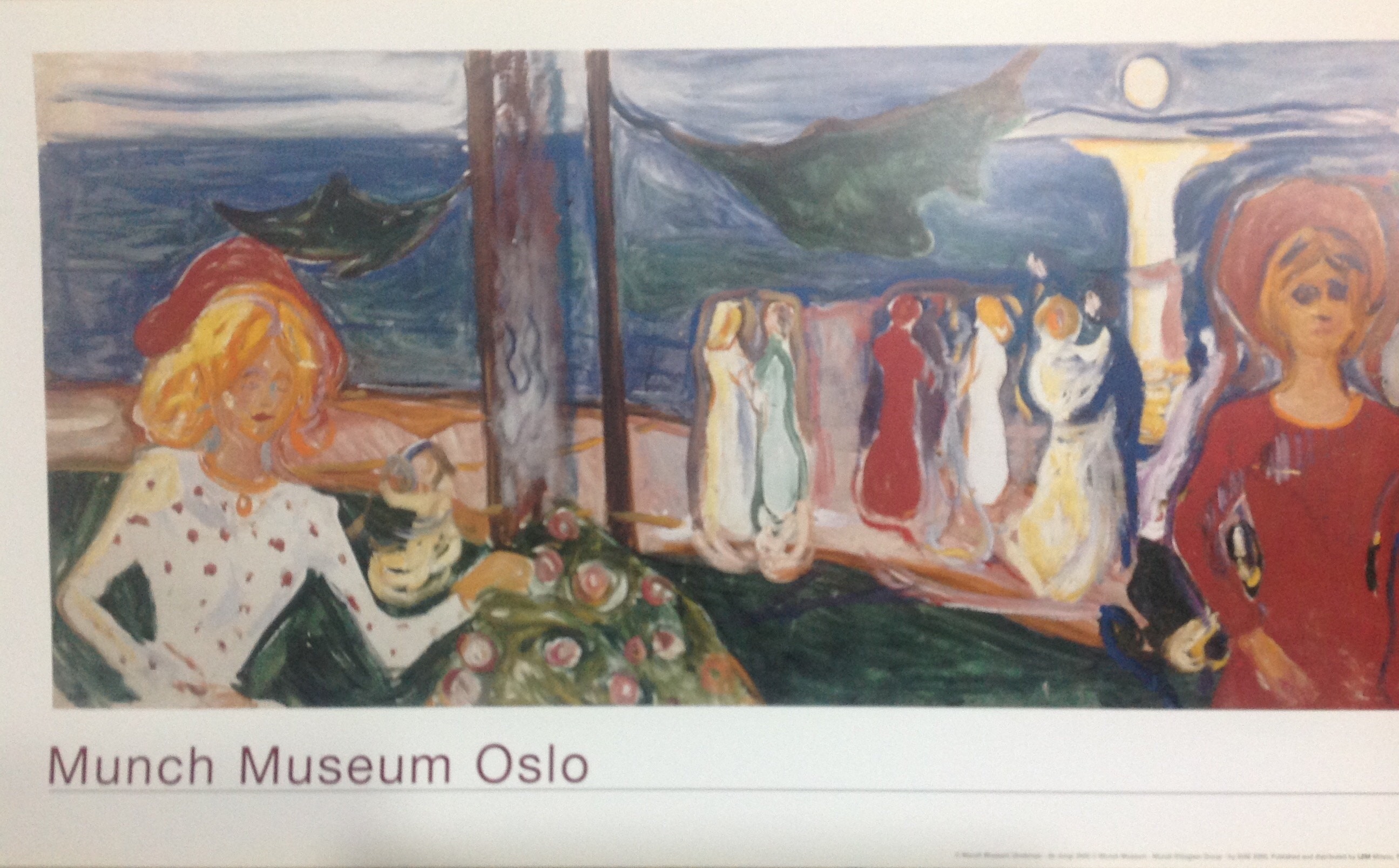 Edvard Munch dance on the Shore Rare Poster Cm - Etsy UK