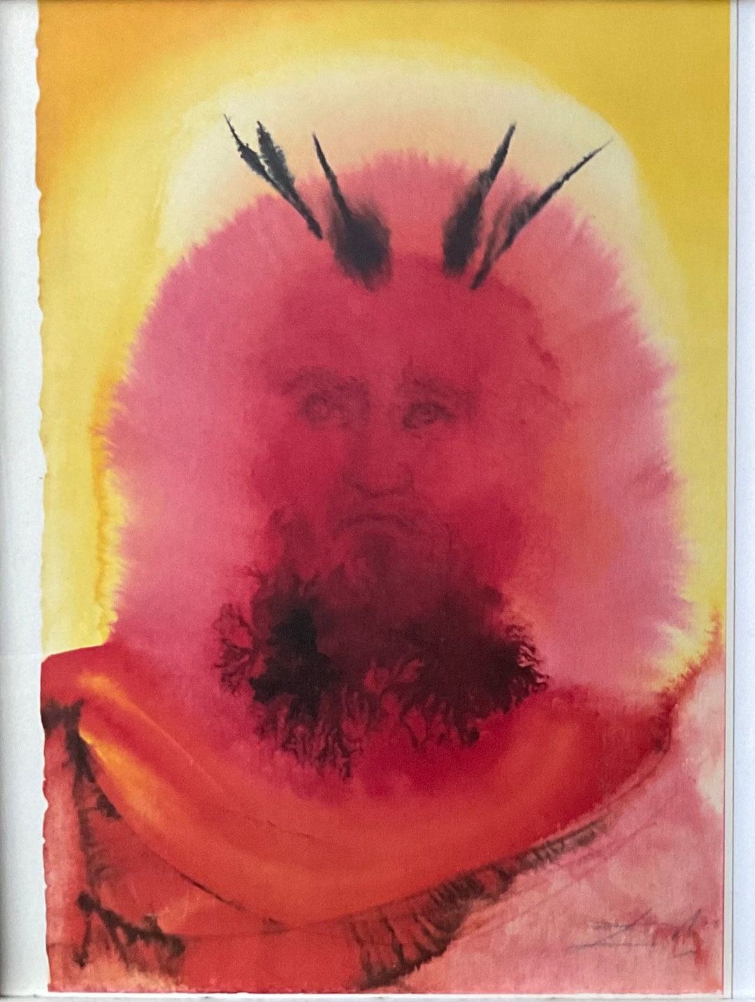 Salvador Dalì - Moses, the Face - 1964, With Autograph Signature - Etsy