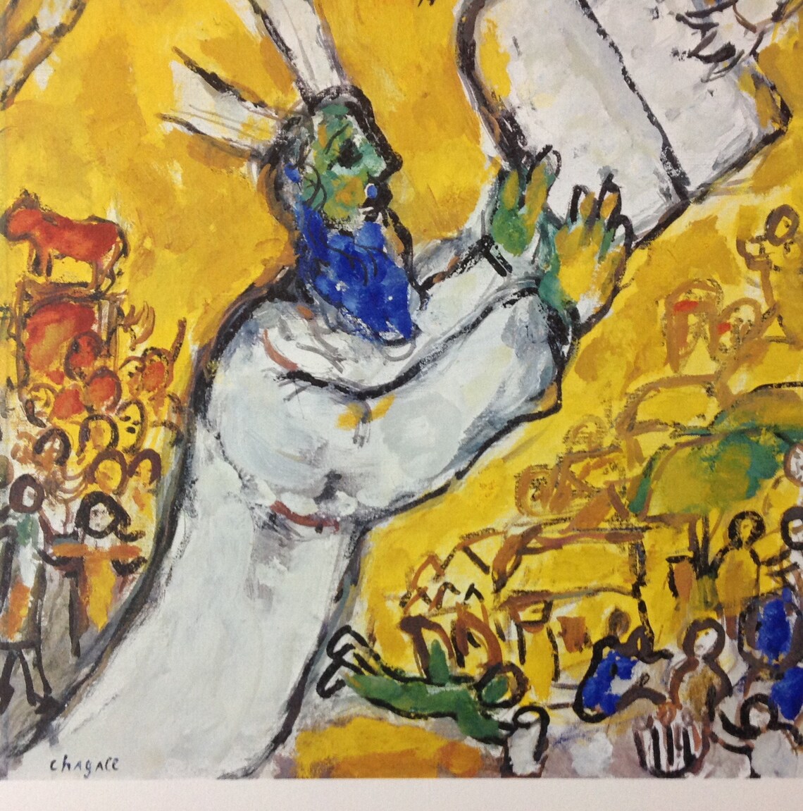 Marc Chagall Lithograph Cm 52x37 With Certificate Year - Etsy