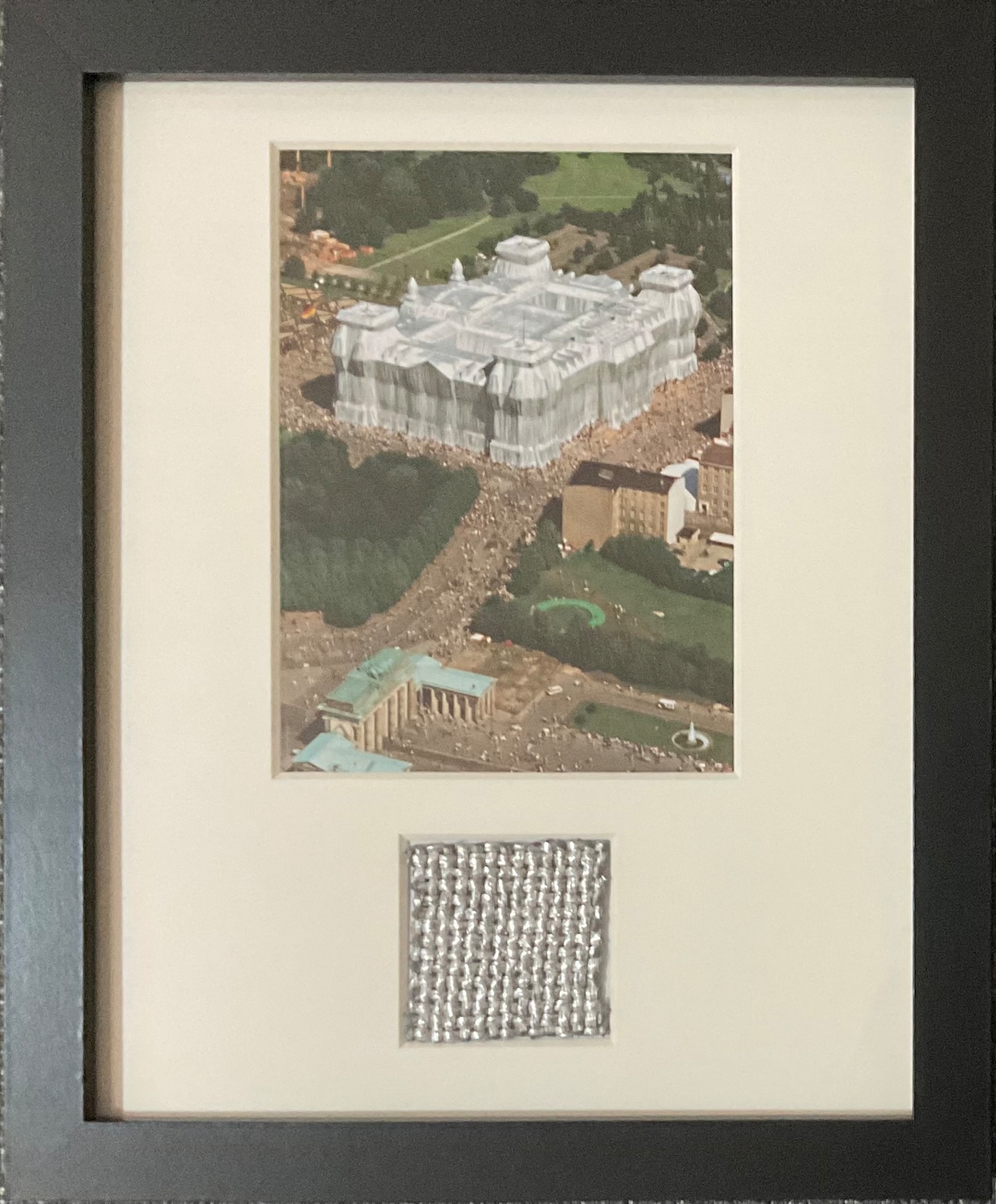 Christo - Wrapped Reichstag, Berlin - Postcard Limited Edition Taschen + Piece of Fabric, With ...