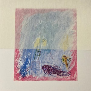 Marc Chagall Jacob's Song Lithograph Cm 52x37 Limited Edition - Etsy