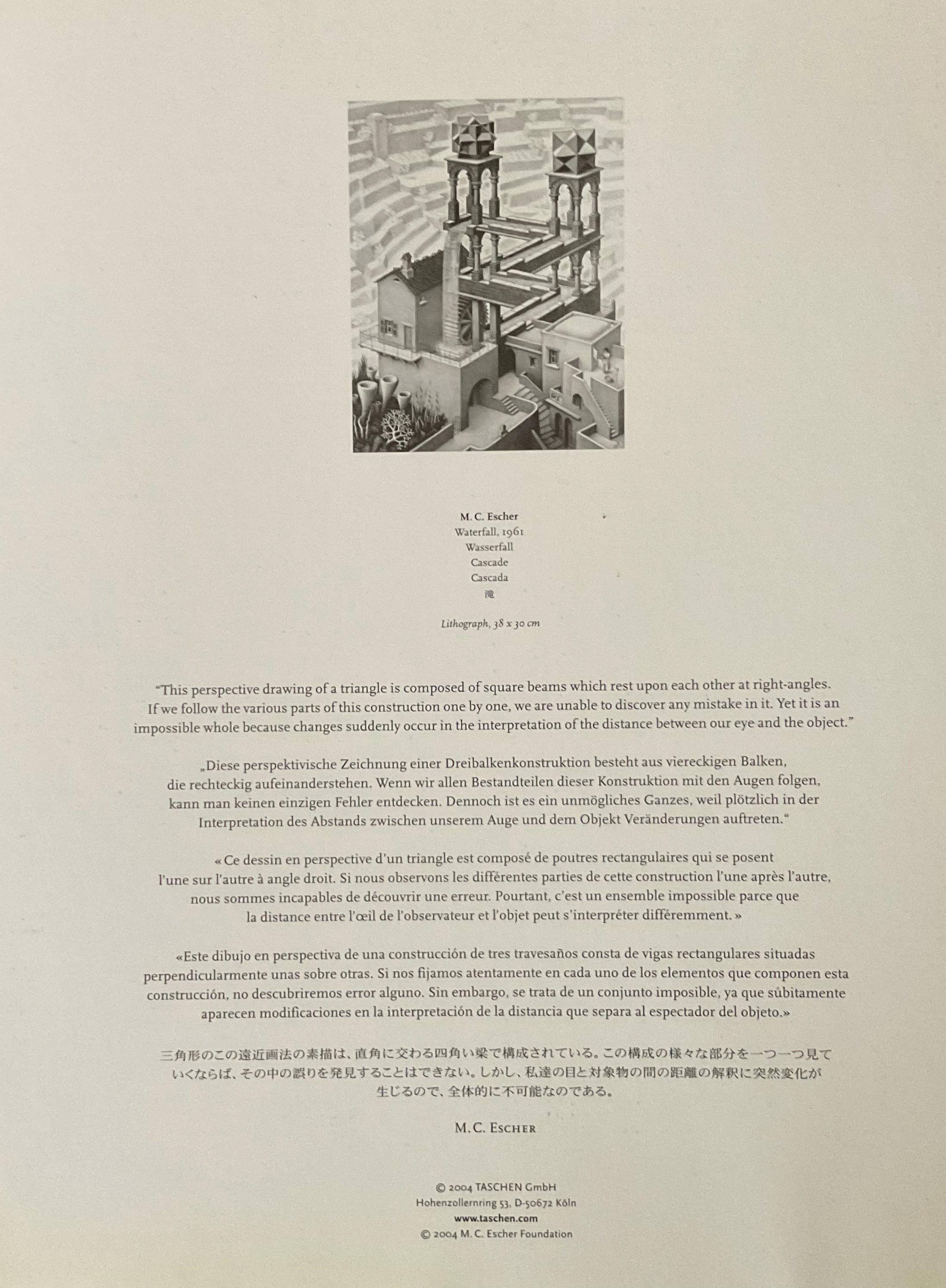 M.C. Escher - Waterfall - Limited Edition Offset Lithograph, 36x28 Cm ...