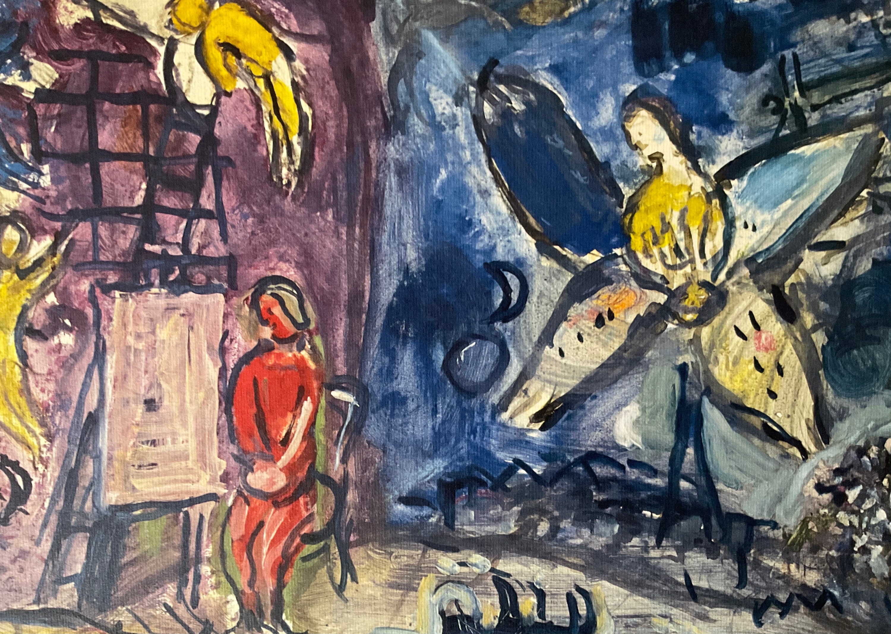 Marc Chagall - Le rêve de Jacob - Lithographie édition limitée 52x37 cm ...