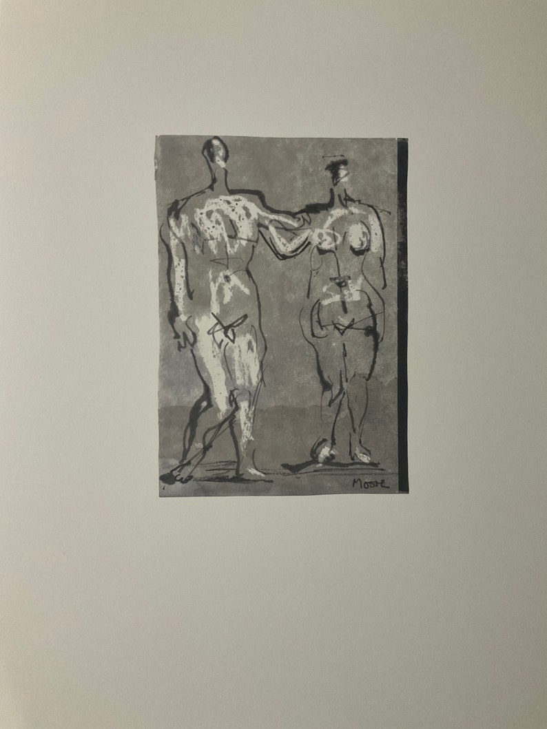 Henry Moore - Lithograph Cm 52x37 - Limited Edition, With Certificate ...