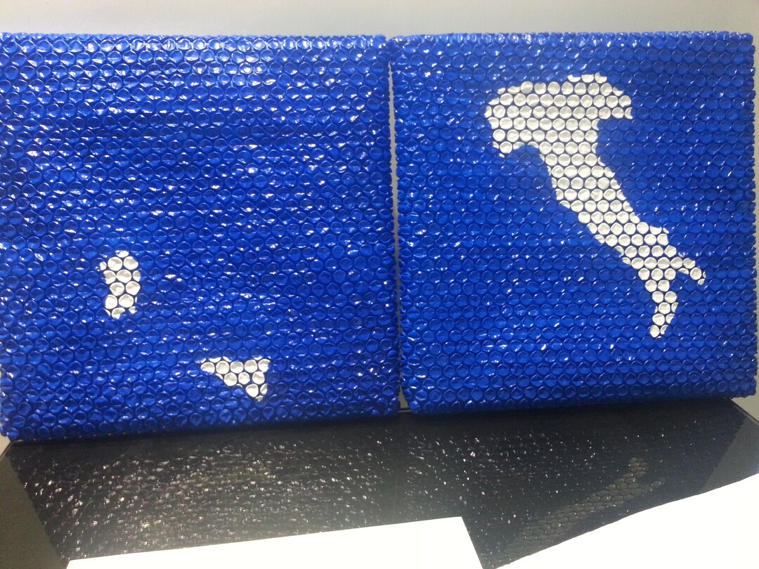 Salvatore Spiezia "isolate" Acrylic on Bubble Wrap, 60x30 Cm - Etsy