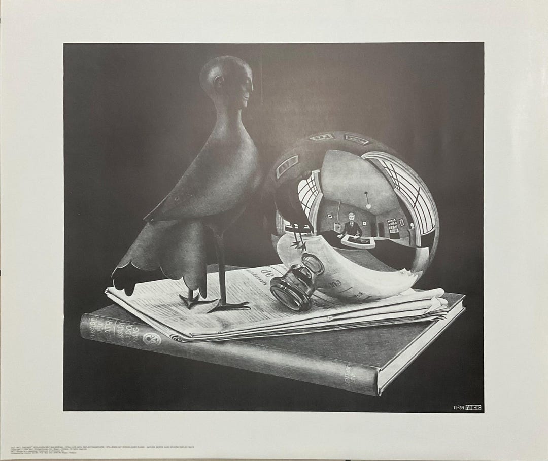 M.C. Escher - Still Life With Reflectingsphere - Limited Edition Offset ...